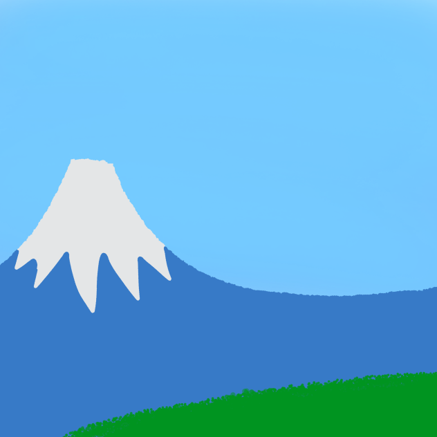 Mount Fuji cute view - ibisPaint