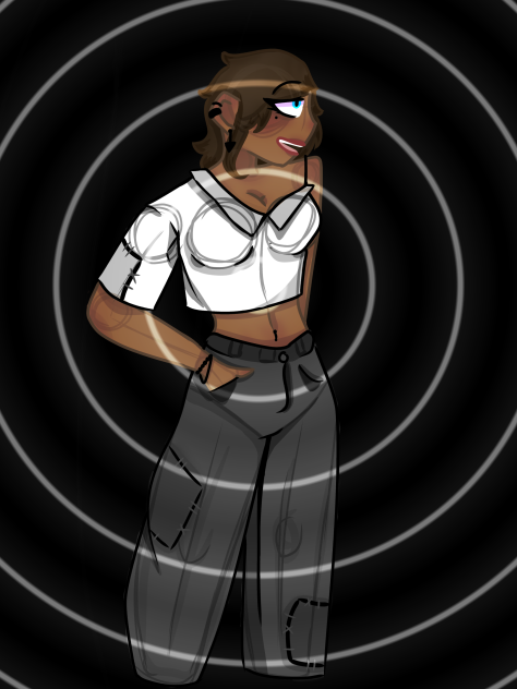 Girl standing - ibisPaint