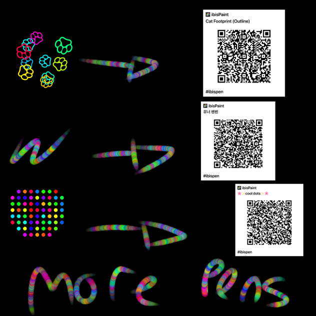 More rainbow pens - ibisPaint