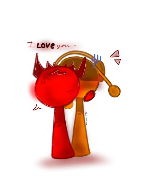 Raddy sprunki oren XD - ibisPaint