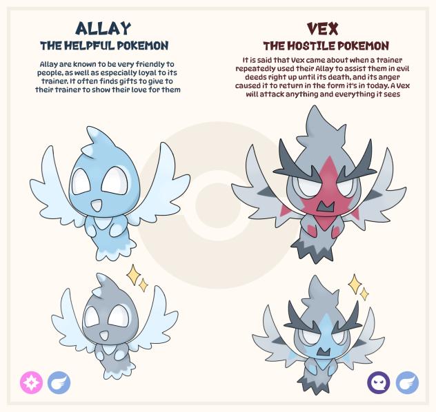 Allay and Vex as pokemon! - ibisPaint