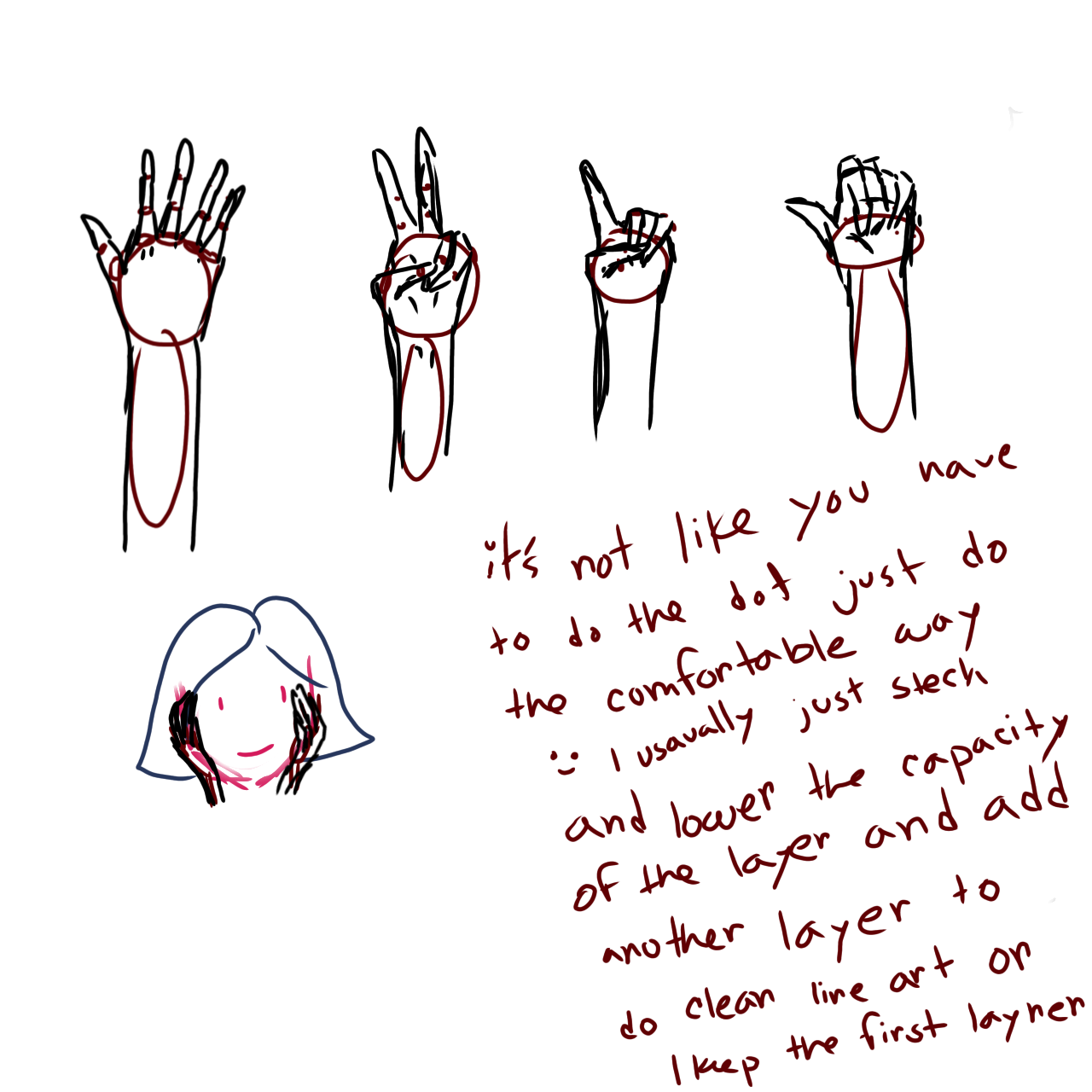 How to draw hands - ibisPaint