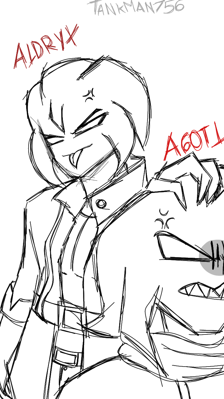 Aldrix and Agoti (sketch) - ibisPaint