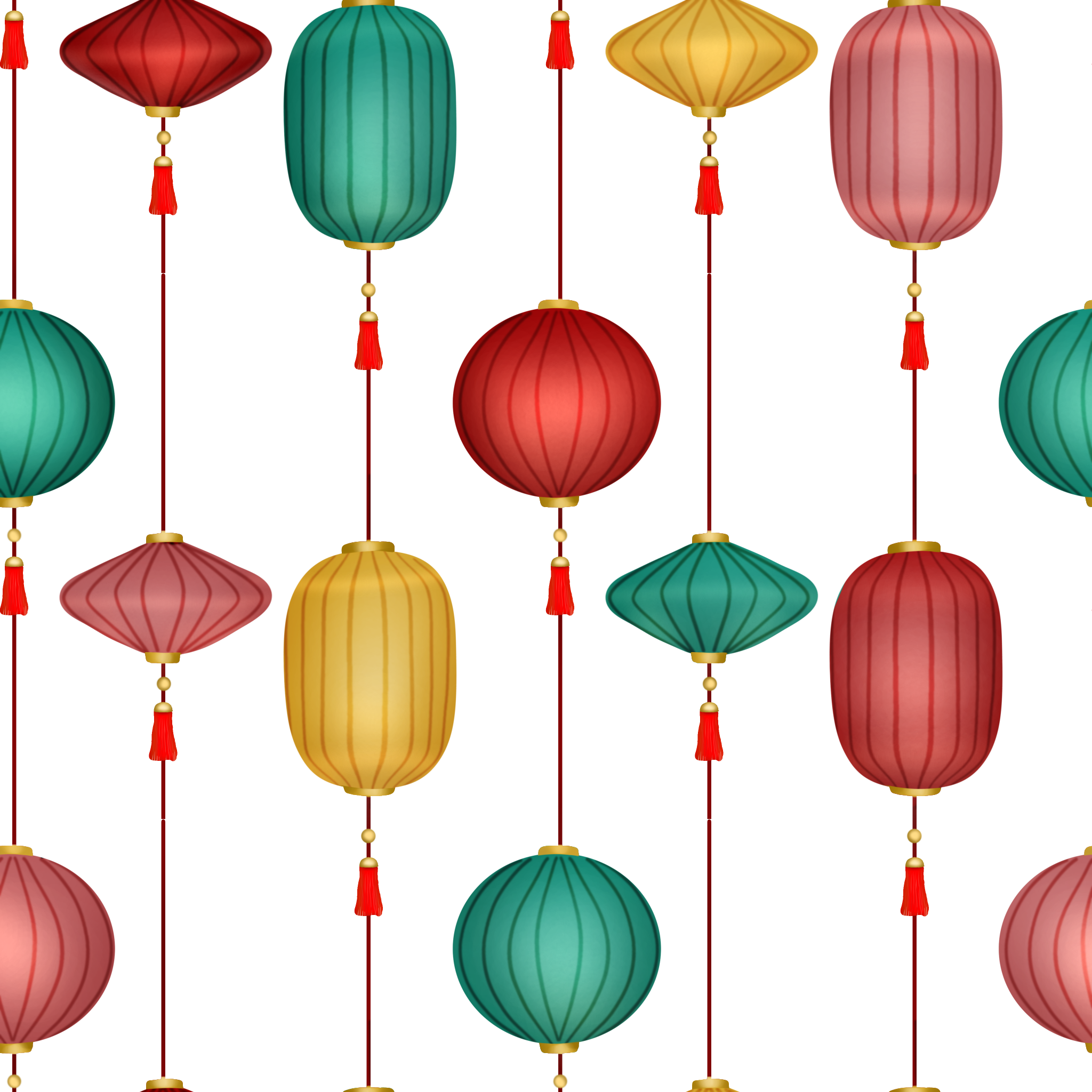 lantern seamless pattern - ibisPaint
