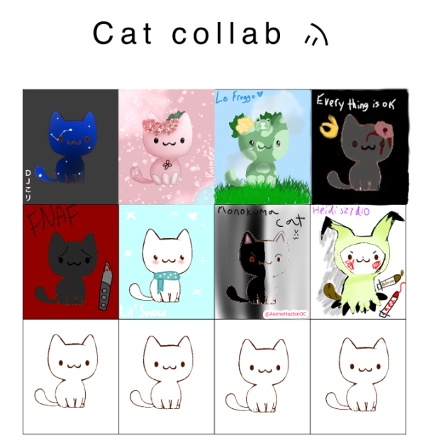 Cat collab - ibisPaint