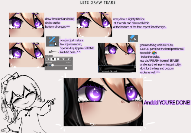Draw tears with me! tutorial. - ibisPaint