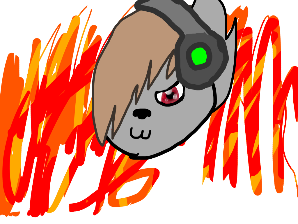 Deadlox as a wolf - ibisPaint