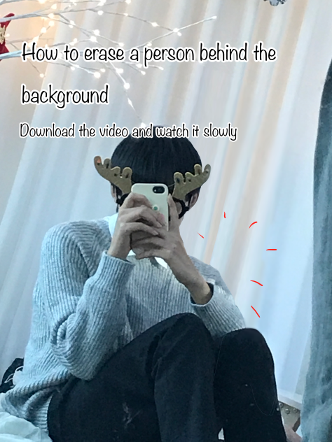 How to erase the person behind you - ibisPaint