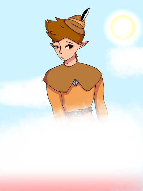 Gabrielle in the clouds - ibisPaint
