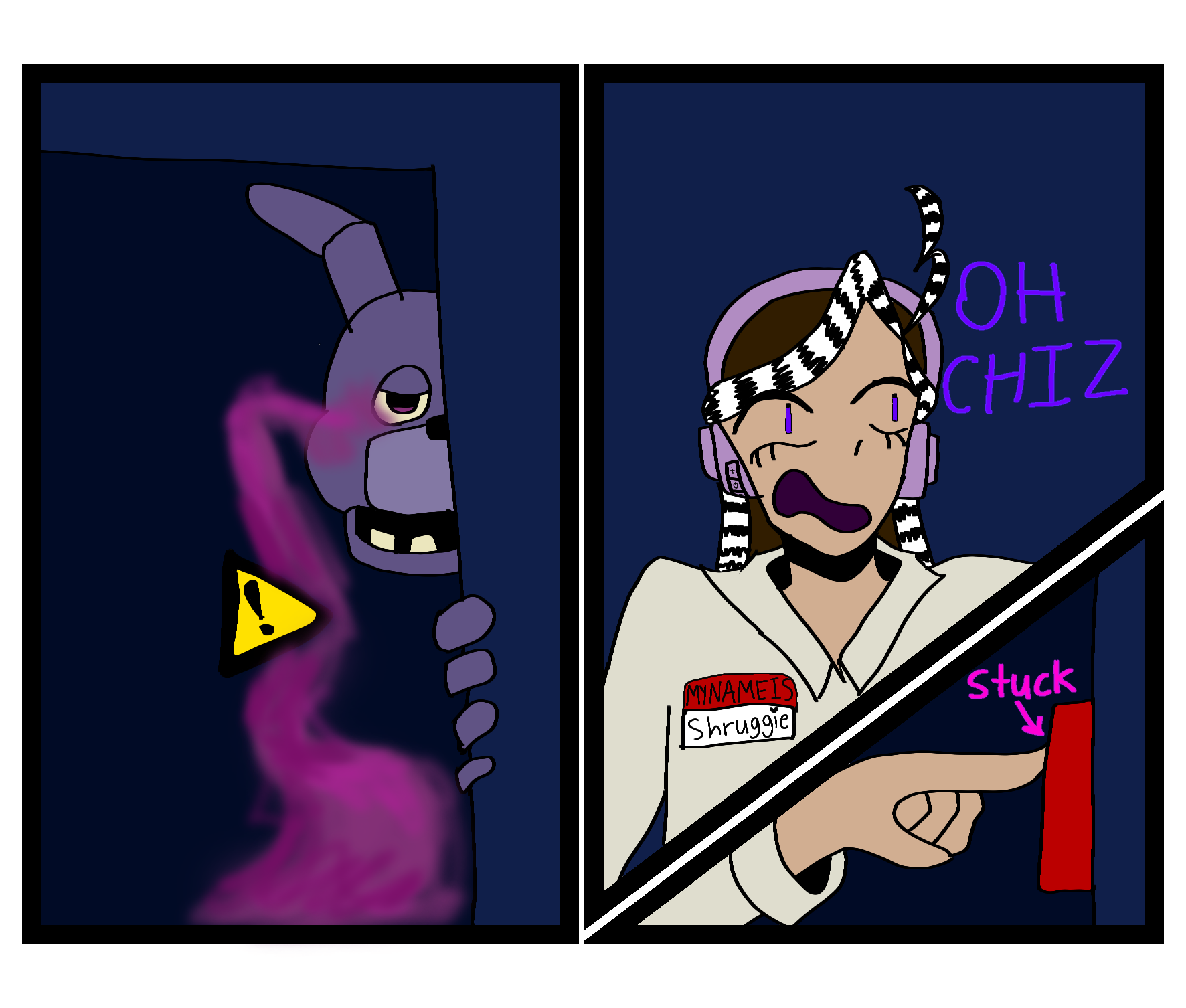 the door is stuck - ibisPaint