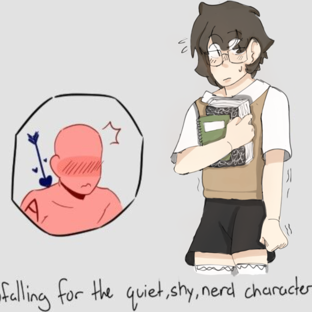 delinquent x shy nerd collab! - ibisPaint