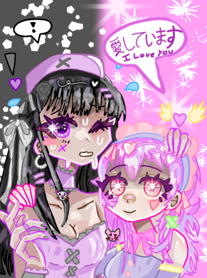 Pastel Lovers 🖤💗💓💘💋 - ibisPaint