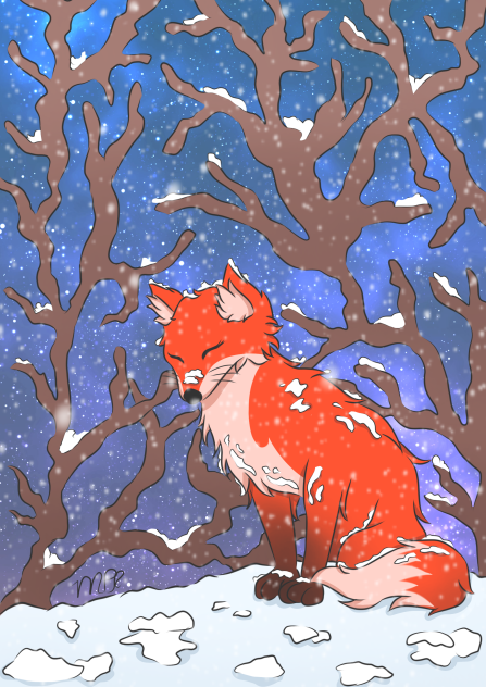 Norwegian Snow Fox - ibisPaint