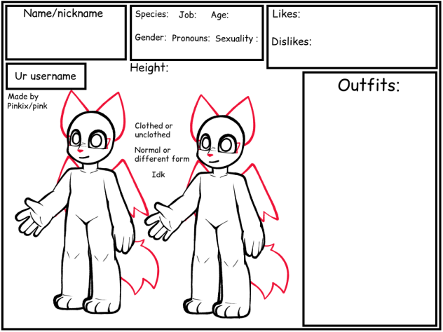 Reference sheet template - ibisPaint