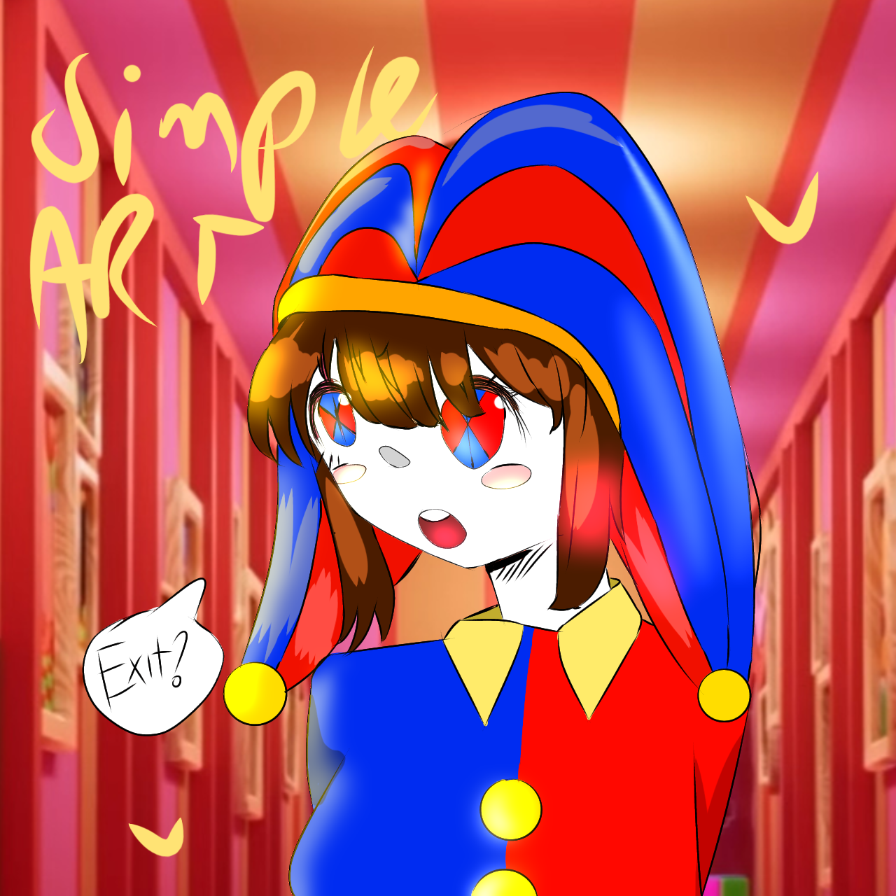 Exit- Pomni - ibisPaint