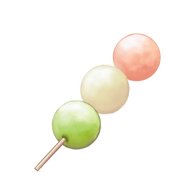 Tri color Dango - ibisPaint