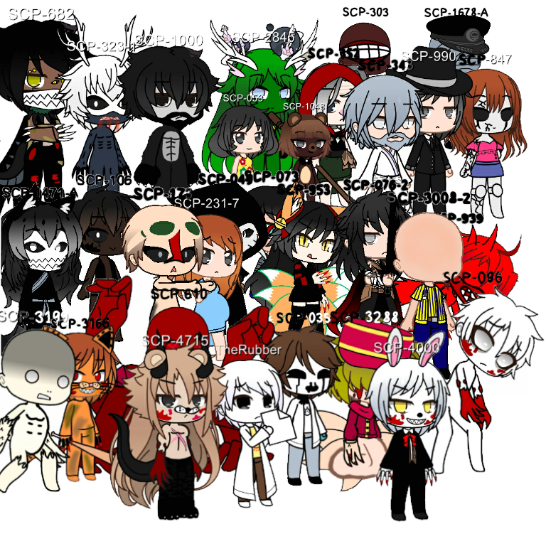 All SCPs from TheRubber - ibisPaint