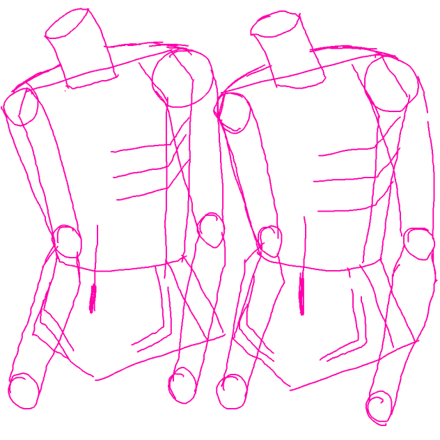 Practica torso ¾ P2 - ibisPaint