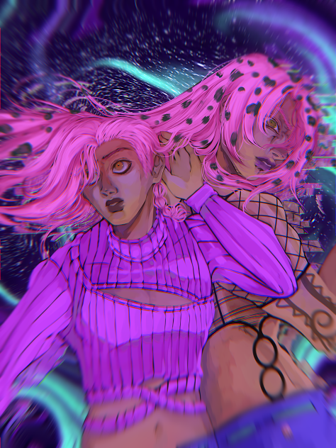 Borderline-JJBA Fanart Speedpaint - ibisPaint