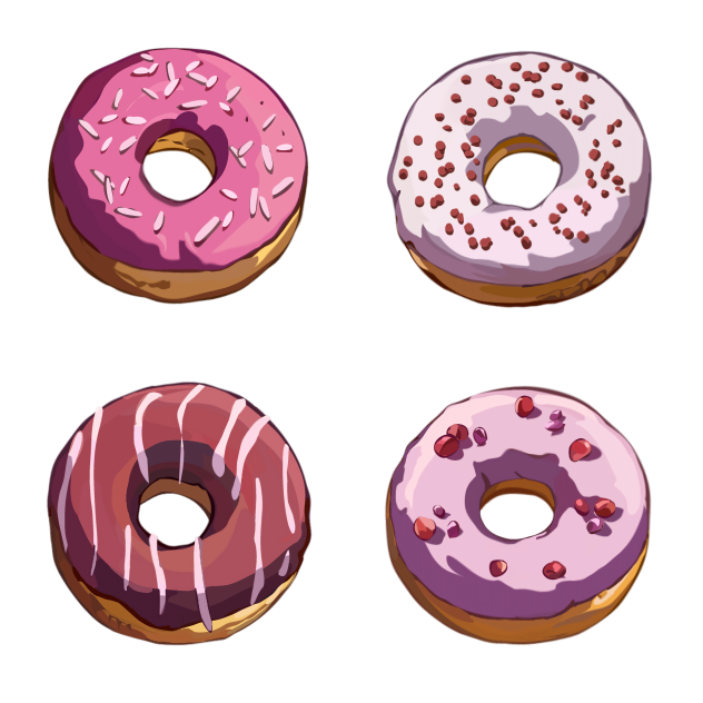 Aesthetic Donuts - ibisPaint