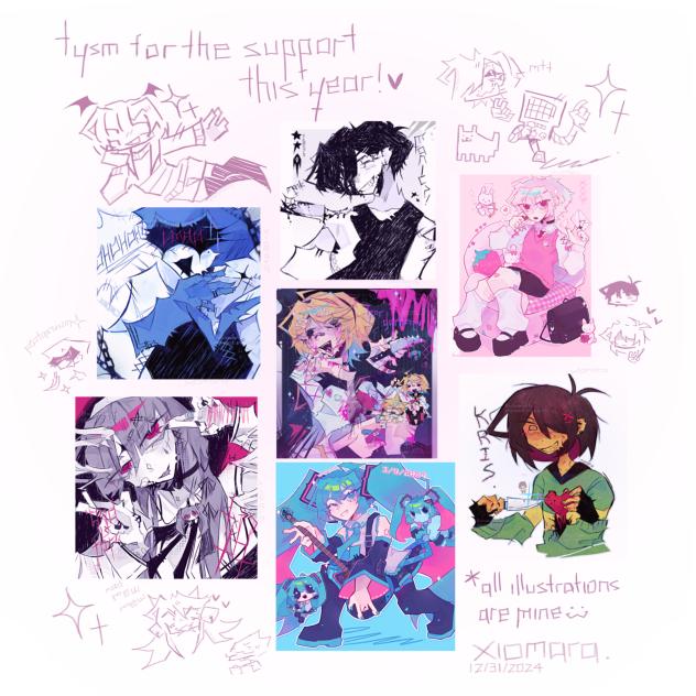 my fave drawings this year!!🩷 - ibisPaint