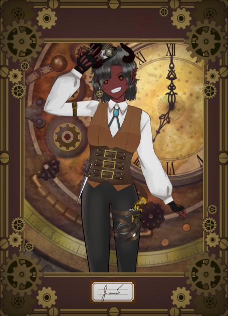 Janci (DnD character)2 - ibisPaint