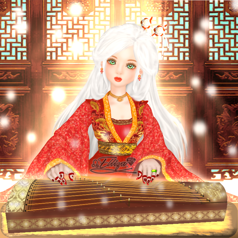 Fairy with Magic Zither - ibisPaint