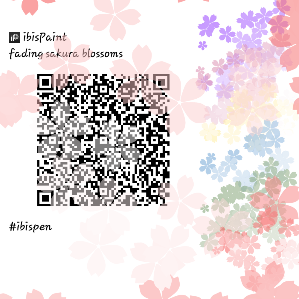 fading sakura blossoms - ibisPaint