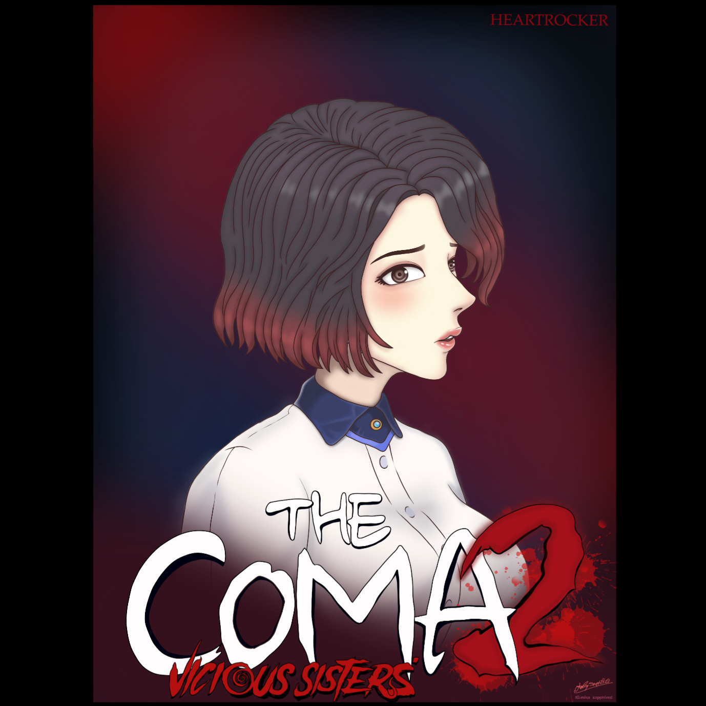 HEARTROCKER fanart Game The Coma 2 - ibisPaint