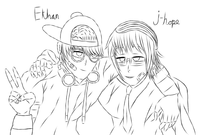 Ethan and j-hope! - ibisPaint