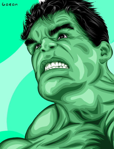 Vector art of HULK by Gagan chauhan - ibisPaint