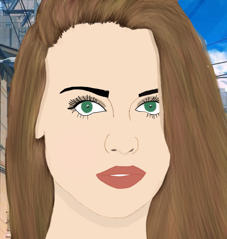 Edited and Colored a women - ibisPaint