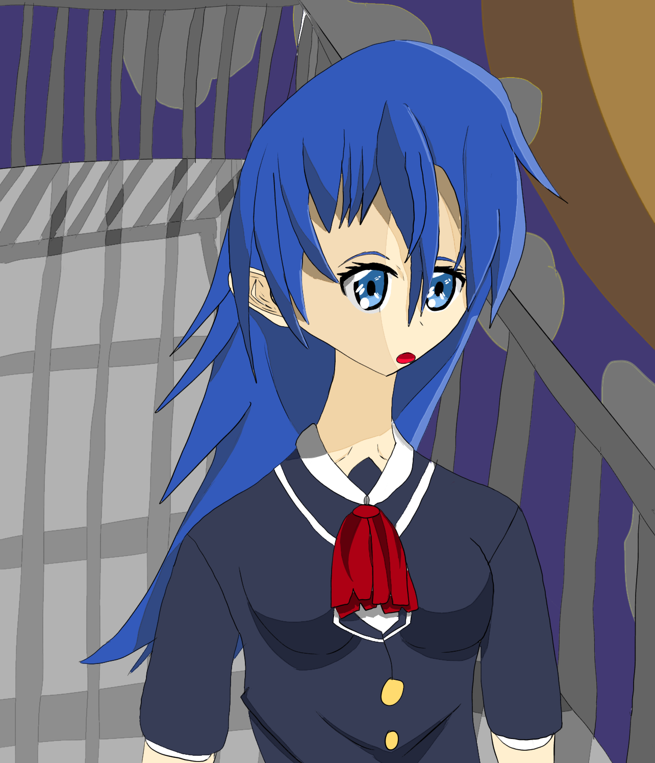 On the school roof - ibisPaint