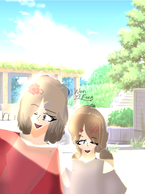 the (photo) at the park - ibisPaint