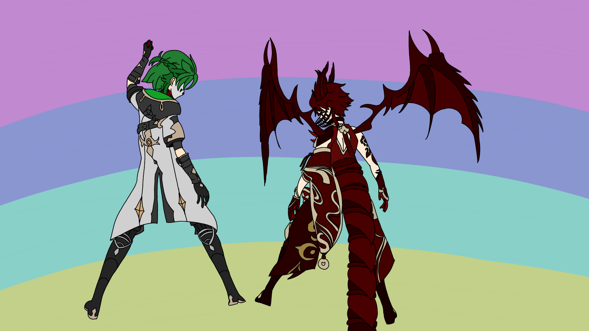 Dancing together - ibisPaint