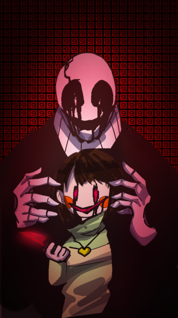 undertale gaster ＆chara - ibisPaint