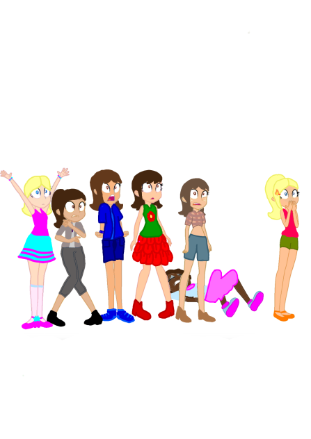 me and my Friends in Mlp eg style - ibisPaint