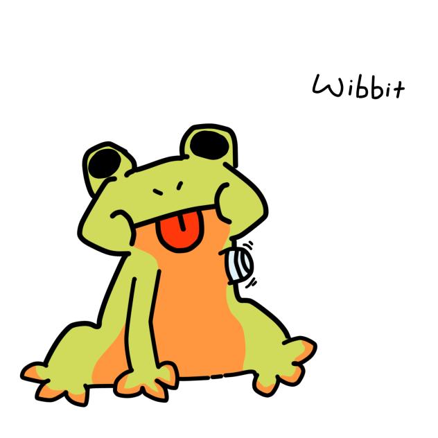 black eye tree frog doodle - ibisPaint