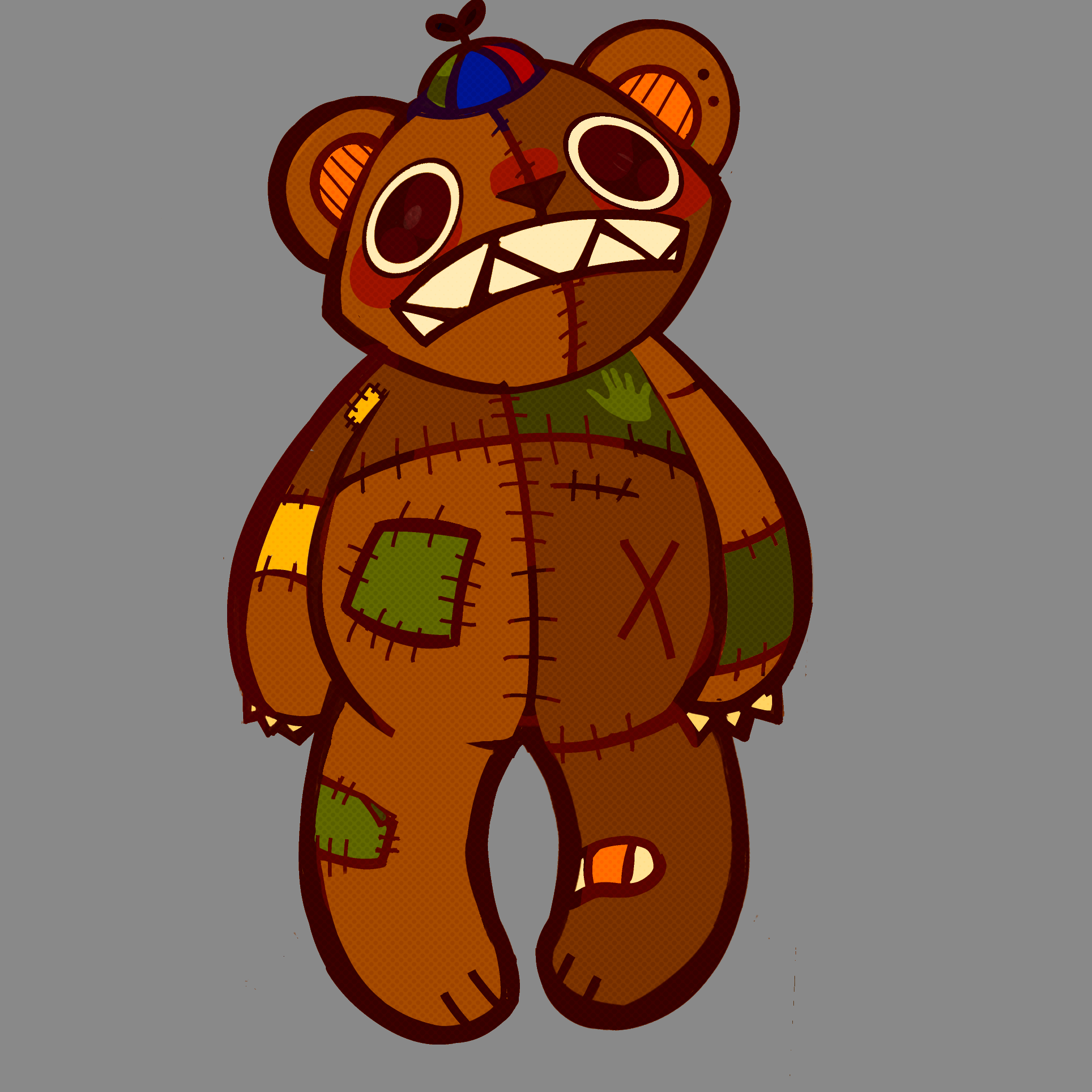 CHOMPER BUT JUST HIS BASE COLORS - ibisPaint