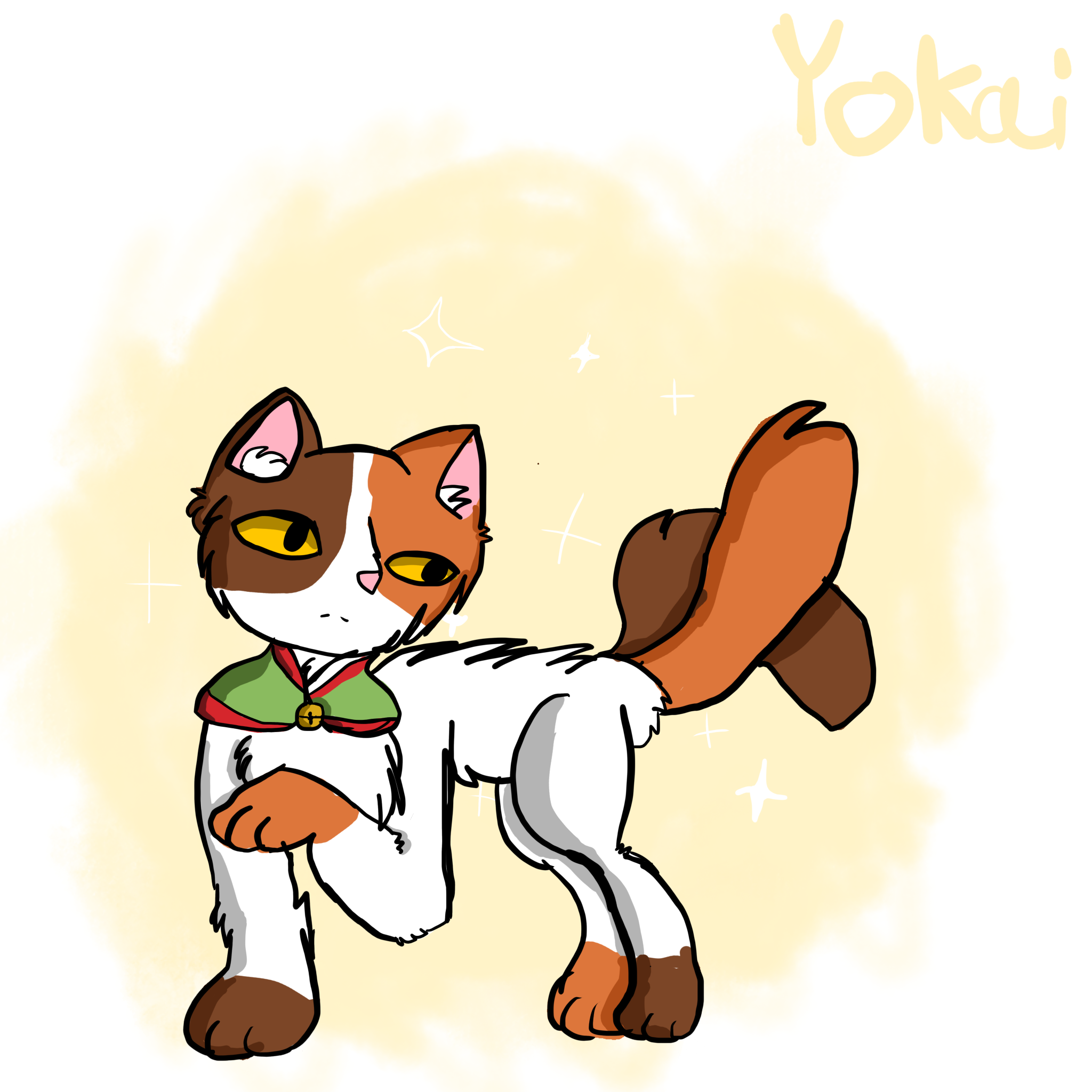 Two tailed cat - ibisPaint