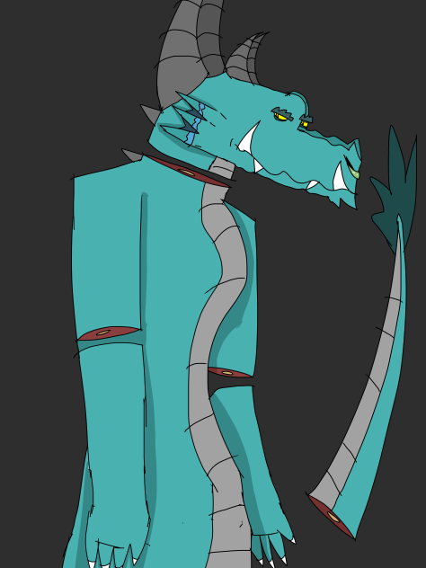 Talon the mischievous Dragon - ibisPaint