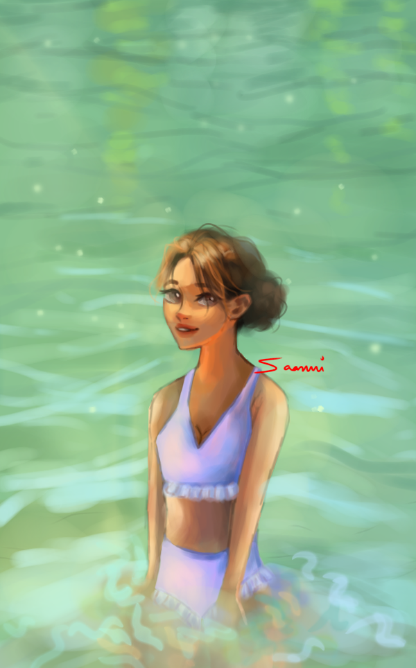 let's swim ! - ibisPaint