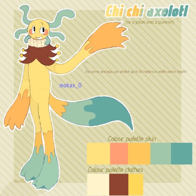 Chi chi axolotl (my 3 oc poppy playtime) - ibisPaint