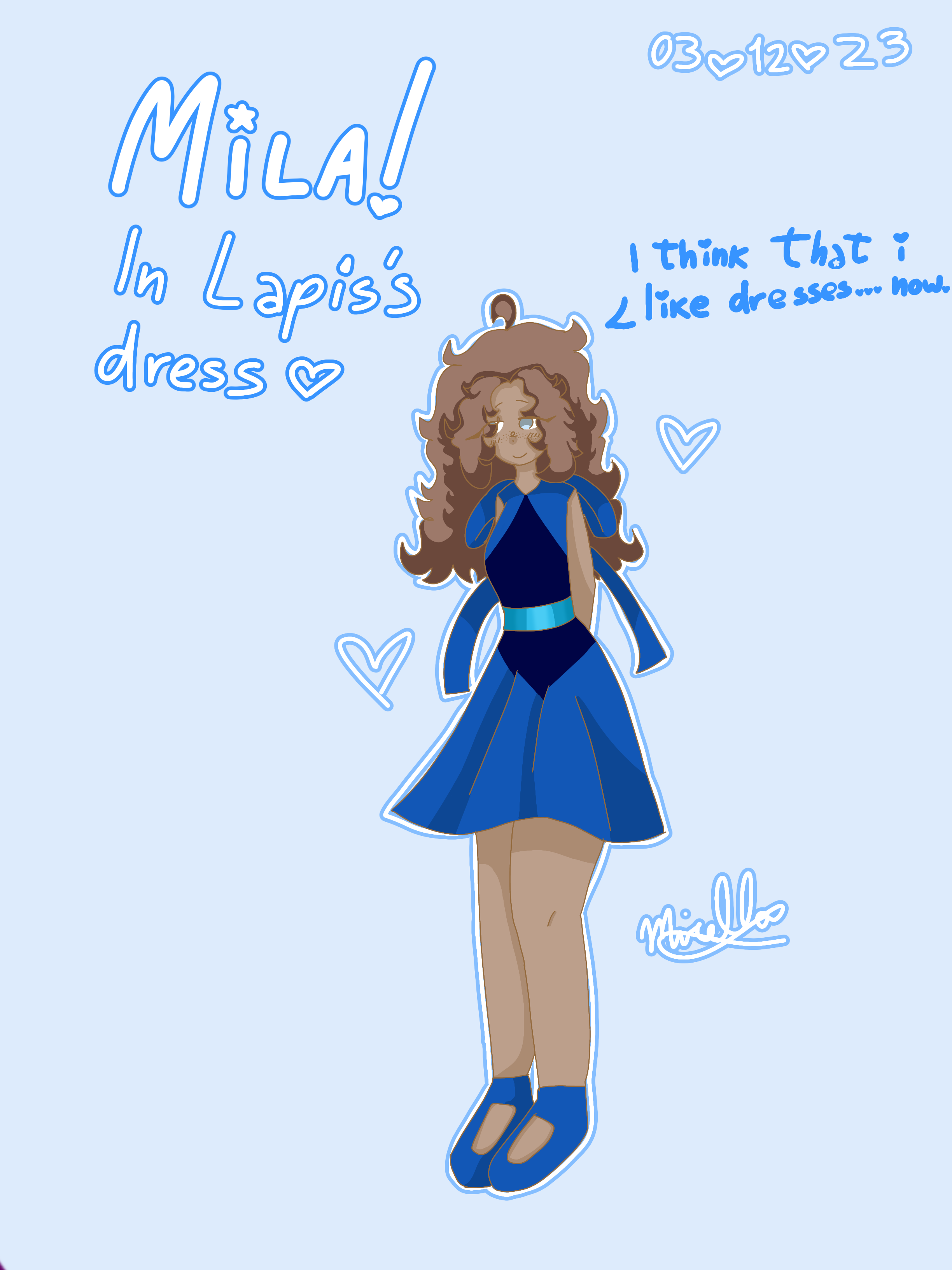 She’s wearing SU Lapis’s dress - ibisPaint