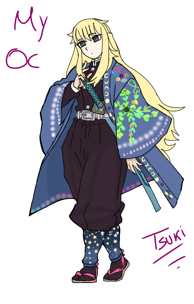 Tsuki oc from kimetsu no yaiba - ibisPaint