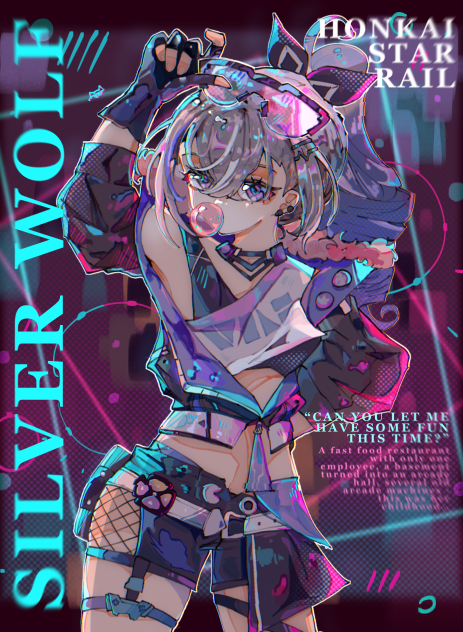 Silver wolf HSR - ibisPaint