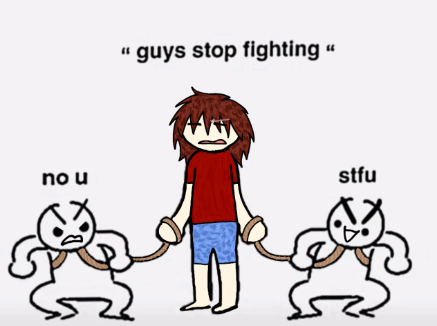 Stop fighting- PLEASE- - ibisPaint