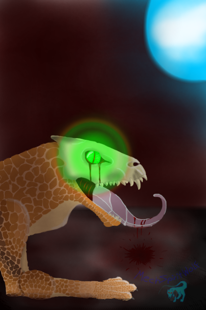 Demonic Lizard - ibisPaint