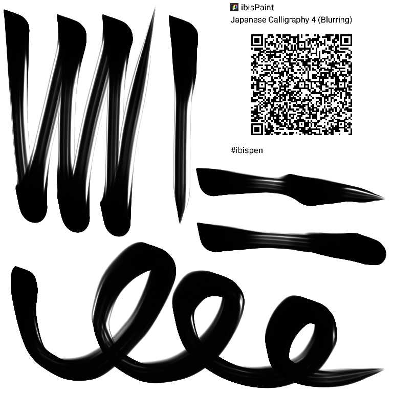 Japanese Calligraphy 4 (Blurring) - ibisPaint