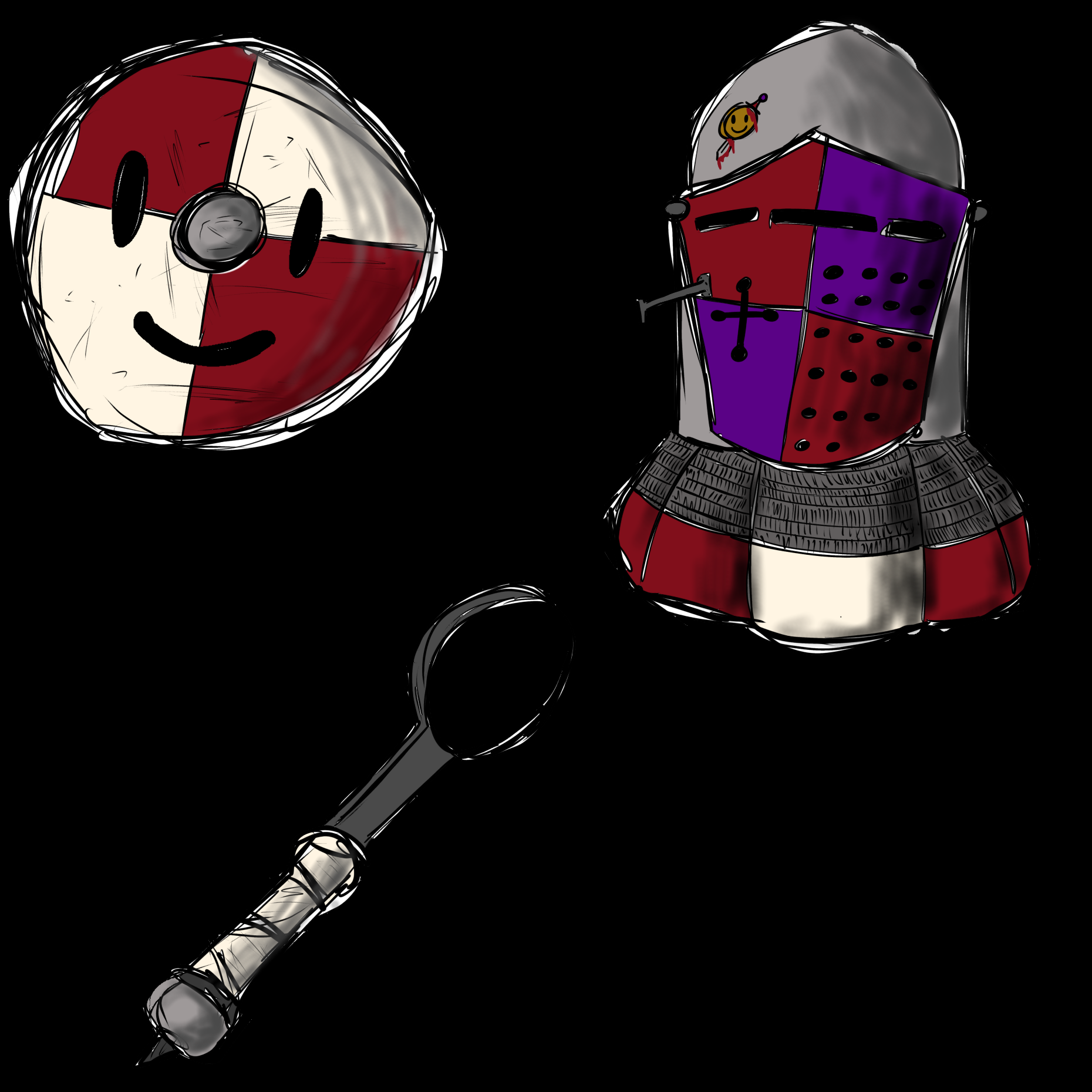 Bjornlog Brown’s goofy ahh Buhurt kit. - ibisPaint